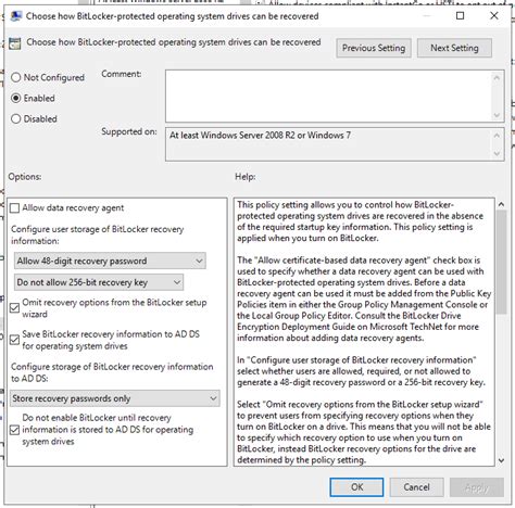 Deploying Bitlocker Drive Encryption Domain Wide