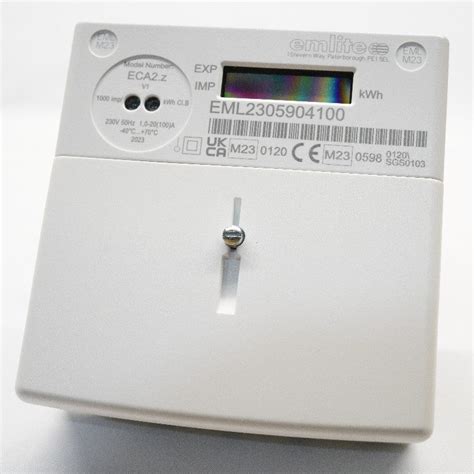 Emlite Eca2 1ph Kwh Gen Meter Extended Cover Uk