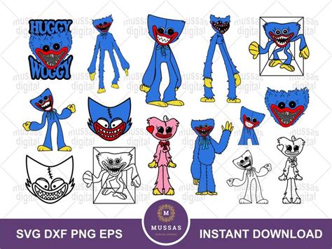 Huggy Wuggy Svg Png Vector Vectorency Vector Design Vector Words Digital Pattern