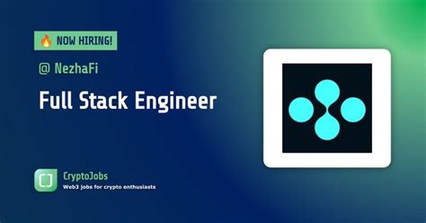 full stack rust engineer job at nezha fi a team