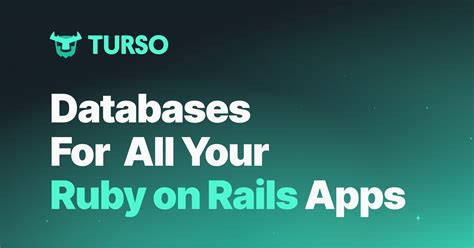 Databases For All Your Ruby On Rails Apps