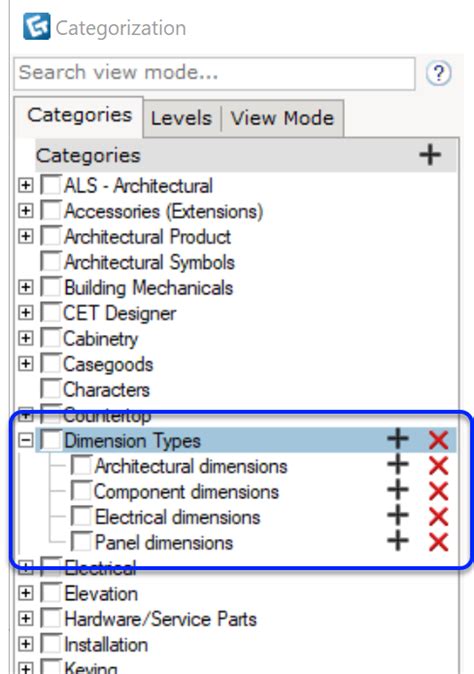 Categorization Dialog Categories Tab Configura Help Center