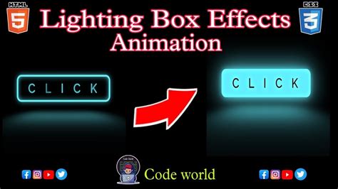 Lighting Box Effects Animation Program Using Html And Css Html Css