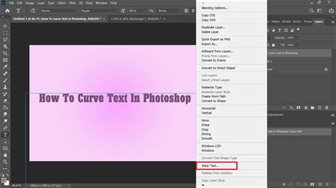 How To Curve Text In Photoshop Teckers Tech Stuff