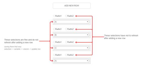 Droplist And Radio Buttons Inside Repeaters Row Axure Rp 8 Axure