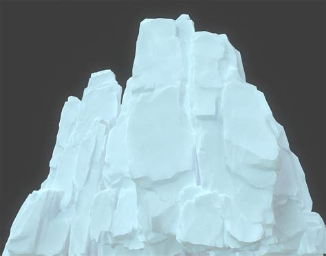 Artstation Low Poly Modular Iceberg 230428 Game Assets
