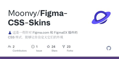Github Moonvyfigma Css Skins 👗 这是一些针对 和 Figmaex 插件的 Css