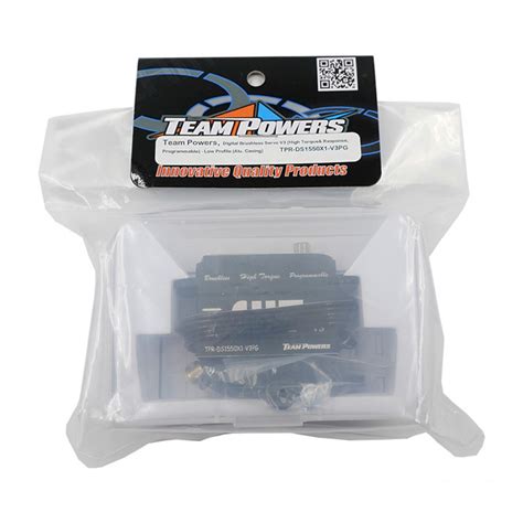 Team Powers SHT V High Torque Response Programmable Digital Brushless Servo W Black Aluminum