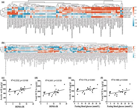 Correlation Analyses Among Scfas Levels Gut Microbiota Abundance And Download Scientific