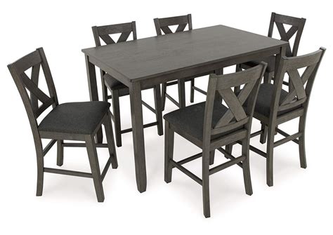 Caitbrook Counter Height Dining Table And Bar Stools Set Of 7