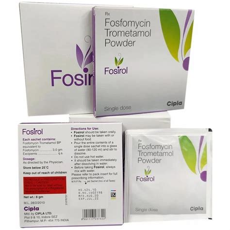 Fosfomycin Sachet 3g Packaging Size 3 Gm At ₹ 300box In Nagpur Id