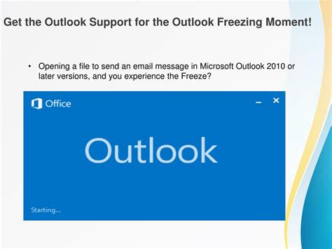 Ppt Outlook Freezing Issues Powerpoint Presentation Free Download