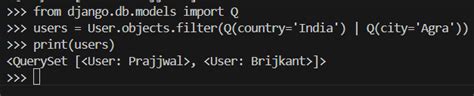 Python Django Queryset Filtering Geeksforgeeks