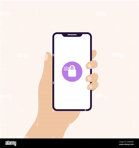 Hand Holding Smart Phone In Vertical Position Banner Screen With