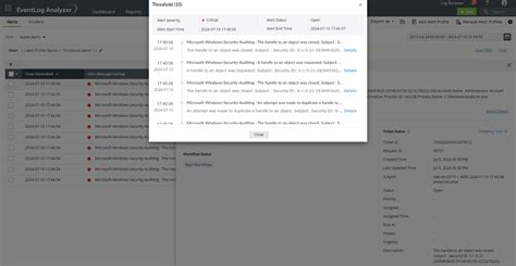 active alerts