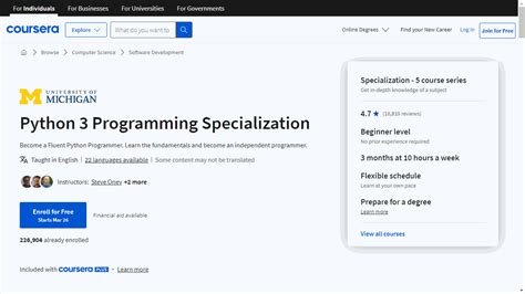 10 Best Python Courses On Coursera (2024) | Forecastegy