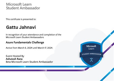Gattu Jahnavi On Linkedin Microsoft Microsoftlearn Azure