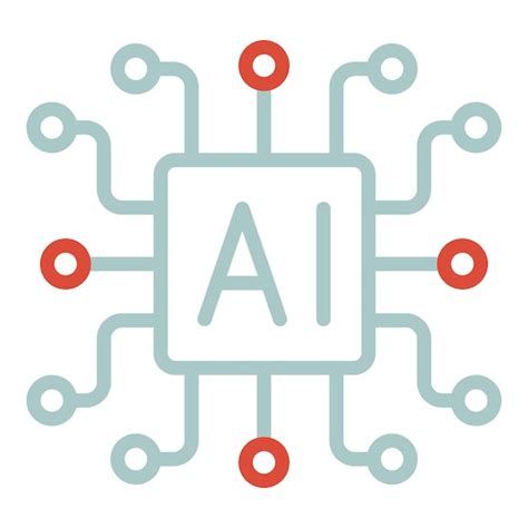 premium vector artificial intelligence ai processor chip icon