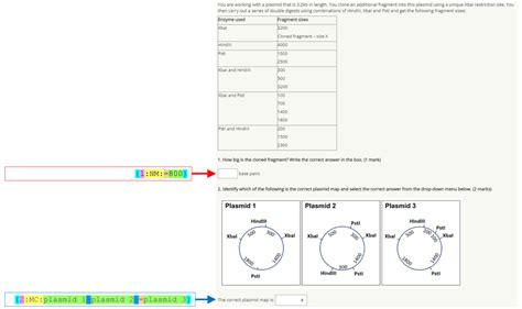 Embedded Answers Cloze Quiz Questions In Moodle For Biosciences Ucl