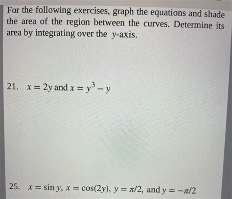 Solved For The Following Exercises Graph The Equations And