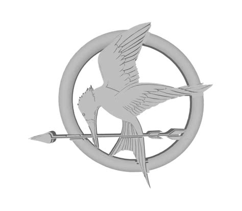 Pendant Mockingjay 3d Printing Model Threeding