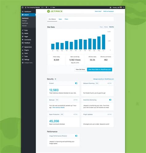 Jetpack Dashboard Overview WP Learning 101