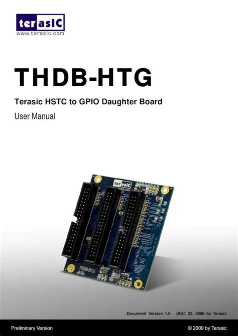 PDF Terasic HSTC To GPIO Babe Board DOKUMEN TIPS