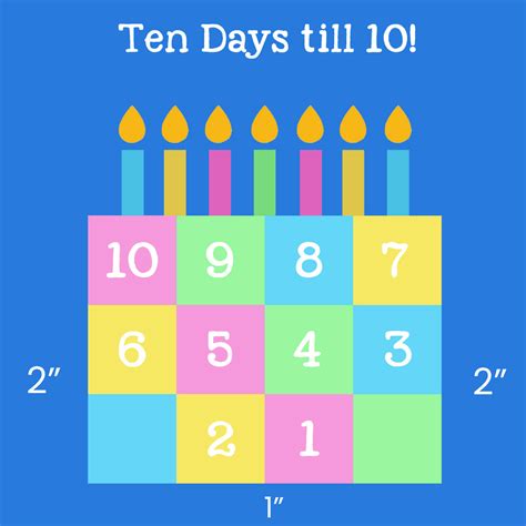 DIY Birthday Countdown Crafting Cheerfully