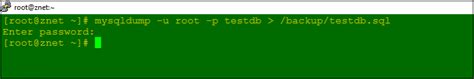 How To Backup Mysql Or Mariadb Database On Centos7