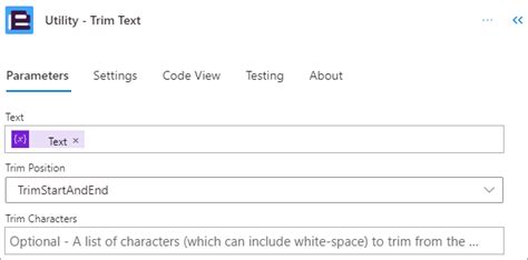Utility Trim Text Encodian Customer Help