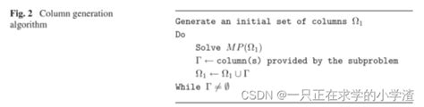【算法】列生成算法原理解析 csdn博客