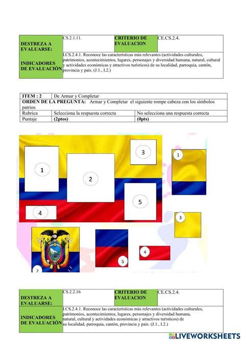 Evaluación Online Exercise For Segundo Egb Live Worksheets
