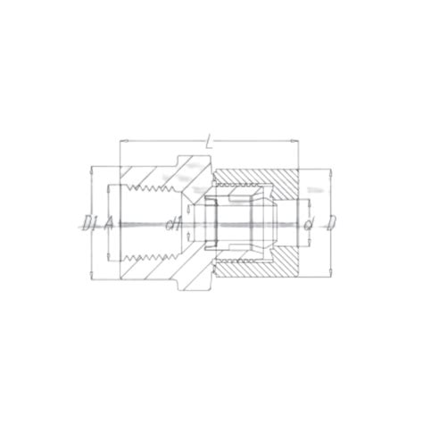 Hp Ray Pfa Female Adaptor Sleeve Insert Type Mega Valve And Fitting Pte Ltd