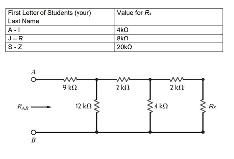 Solved Determine The Equivalent Resistance Of Rab In The Network Shown Below Refer To The