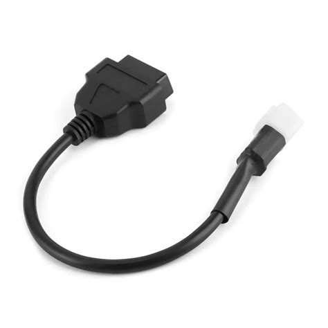 Obd2 6 Pin Diagnostic Plug Adaptor Cable For Bosch And For Delphi Ecus 6pin Motorcycle Atv To