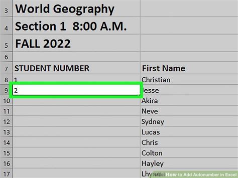 How To Add Autonumber In Excel 13 Steps With Pictures WikiHow