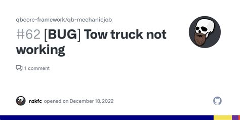 Bug Tow Truck Not Working · Issue 62 · Qbcore Frameworkqb
