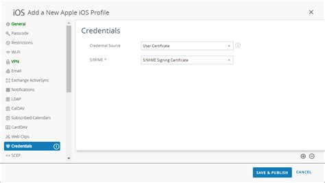 configure an always on vpn configuration for ios endpoints using