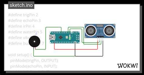Smart Walking Stick Wokwi Esp32 Stm32 Arduino Simulator