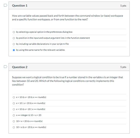 Solved Question 1 1 Pts How Are Variable Values Passed Back