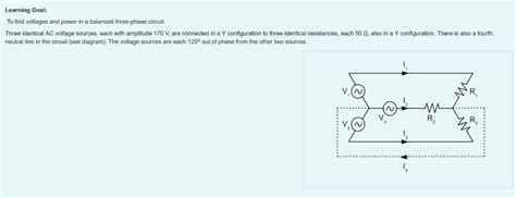 Solved Learning Goal To Find Voltages And Power In A Chegg Com