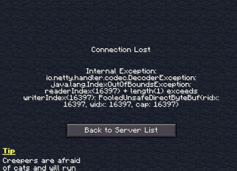 java edition cursed forge modpack wont connect worked fine last night