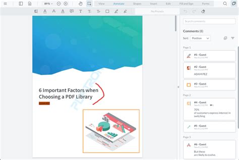 Annotation Numbering In Javascript Pdf Viewer Apryse Documentation