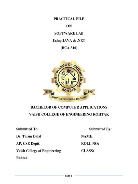 bca java and practical file pdf computer program programming