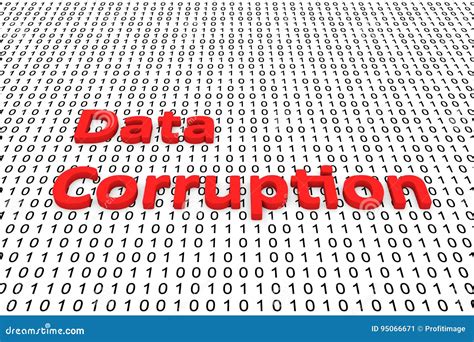 Data Corruption Stock Illustration Illustration Of Information 95066671