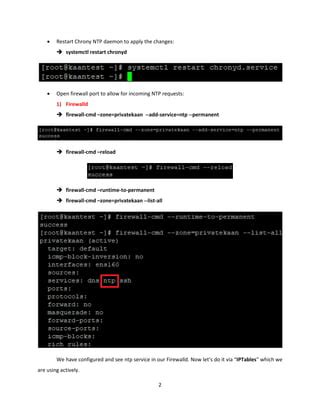 Configuration Of NTP Server On CentOS PDF Cloud Computing Internet