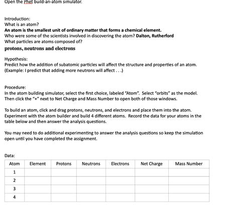 solved building an atom 1 answer transtutors