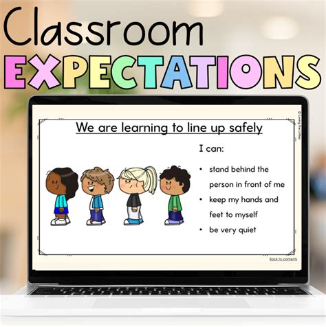 Classroom Expectation Slides Rules And Routines Powerpoint Loving