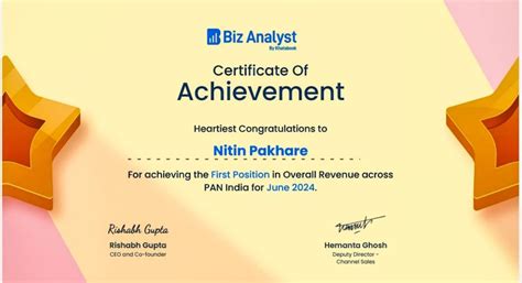 Nitin P Pakhare On Linkedin Bizanalyst Khatabook Achievement B2b