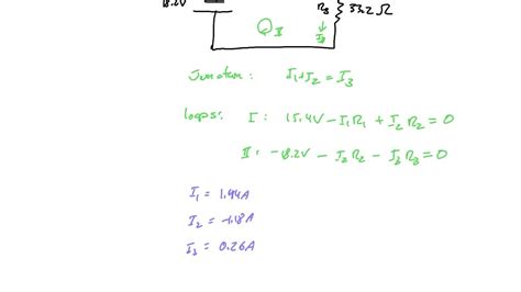 solved write out the key physics equations kvl and kcl for the